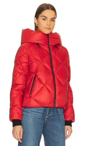 Soia & Kyo Mica Puffer Jacket In Red