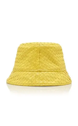 Bottega Veneta Intrecciato Nappa Leather Bucket Hat - Yellow