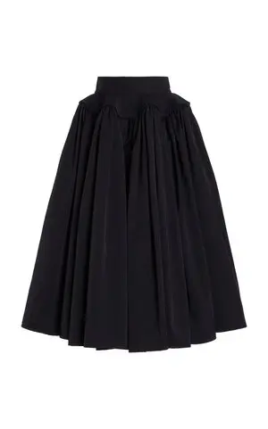 Bottega Veneta Tech Nylon Midi Skirt - Black