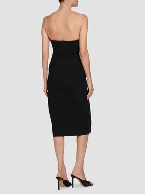 Off-White Ablohland Crepe Midi-dress