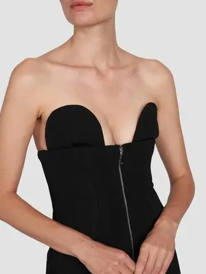 Off-White Ablohland Crepe Midi-dress