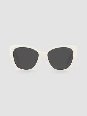 Prada 55mm Square Sunglasses - Bone