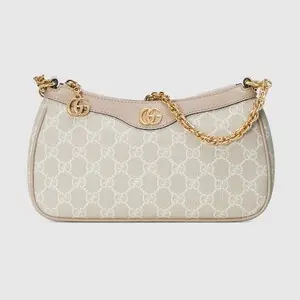 Gucci Ophidia Small Shoulder Bag - Beige And White Gg Supreme