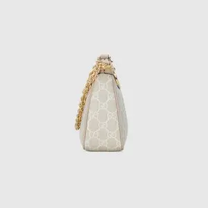 Gucci Ophidia Small Shoulder Bag - Beige And White Gg Supreme