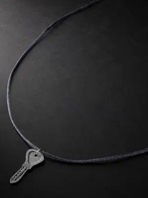 Carolina Bucci White Gold Key Pendant Necklace - Silver