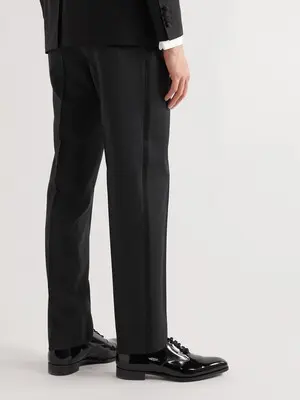 Canali Straight-leg Wool Tuxedo Trousers