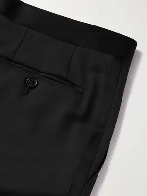 Canali Straight-leg Wool Tuxedo Trousers