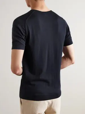 John Smedley Belden Slim-fit Sea Island Cotton T-shirt - Blue