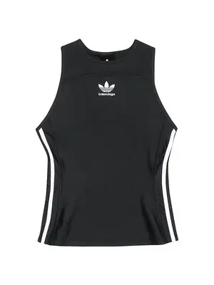 Balenciaga Women's Athletic Tank Top - Black  - Black