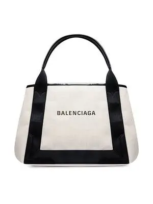Balenciaga Women's Navy Small Cabas - Natural Black - Natural Black  - Natural Black