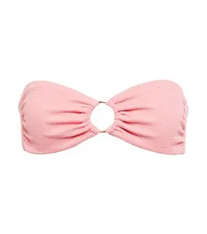 Melissa Odabash Tortola Bandeau Bikini Top - Pink