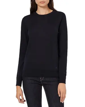 Emporio Armani Merino Wool Crewneck Sweater - Solid Multi