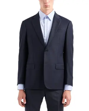 Emporio Armani Essential G Line Regular Fit Suit Jacket - Navy