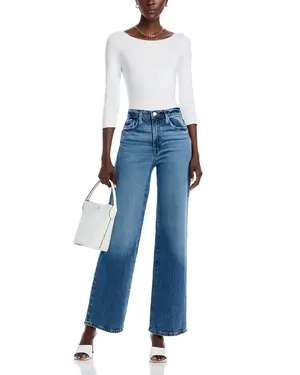 Majestic Filatures Boatneck Three Quarter Sleeve Top - Blanc