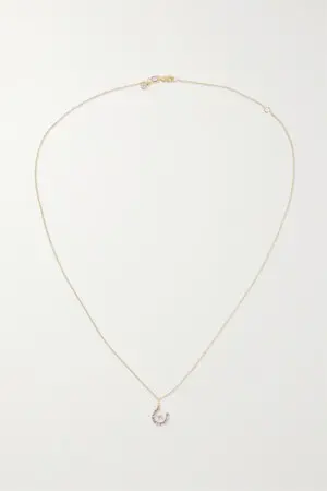 SYDNEY EVAN Starburst Horseshoe Diamond Necklace