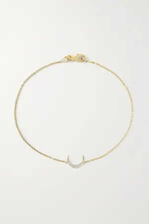 JENNIFER MEYER Mini Carson 18-karat Diamond Bracelet - Gold