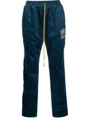 Rhude Embroidered Velvet Track Pants