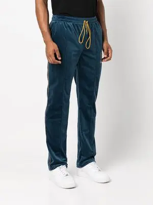 Rhude Embroidered Velvet Track Pants