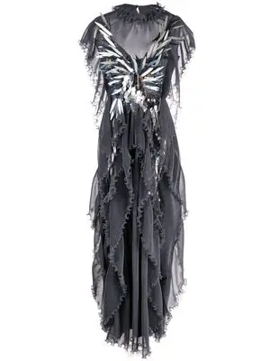 Alberta Ferretti Ruffled Maxi Dress