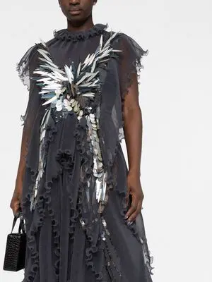 Alberta Ferretti Ruffled Maxi Dress