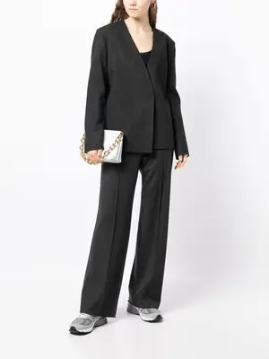 Goen.j Twill Straight-leg Trousers - Grey