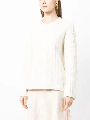 Goen.j Cable-knit Wool-blend Sweater