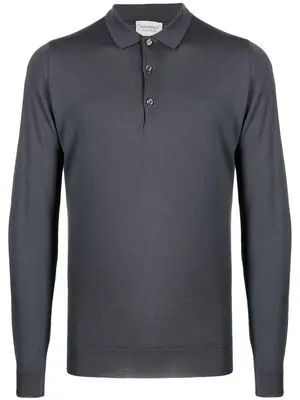 JOHN SMEDLEY Belper Wool Polo Shirt
