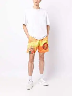 MARKET Graphic-print Mesh Shorts