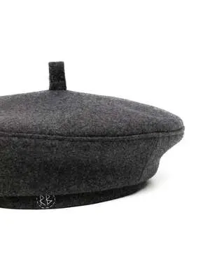 Ruslan Baginskiy Embroidered Logo Beret - Grey