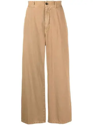 Incotex High-waist Wide-leg Trousers