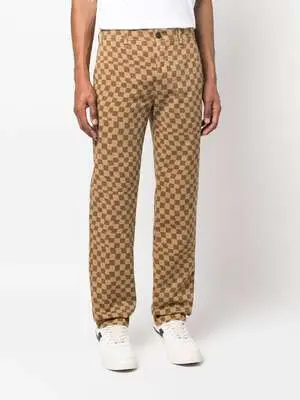Incotex Check Pattern Straight Trousers