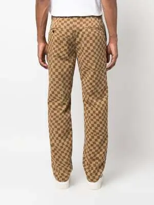Incotex Check Pattern Straight Trousers