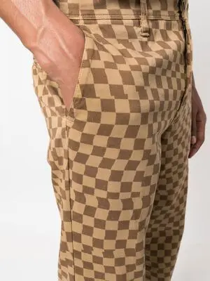 Incotex Check Pattern Straight Trousers