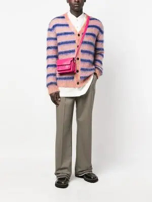 Marni Trunk Leather Shoulder Bag