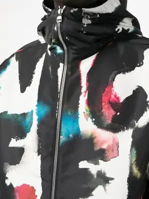 Alexander McQueen Graffiti-print Windbreaker - Black