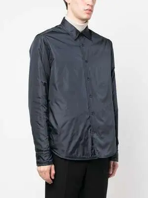 Aspesi Long-slevees Padded Overshirt - Blue