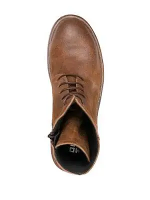 Moma Polacco Leather Boots - Brown