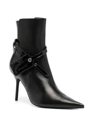 Off-White Zip Tie Stiletto Ankle Boots