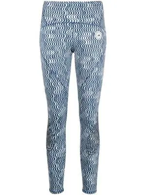 Adidas By Stella McCartney Truepace Abstract-print Running Leggings