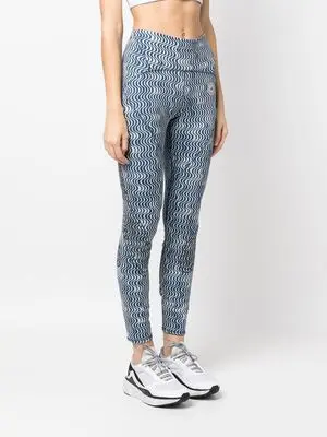 Adidas By Stella McCartney Truepace Abstract-print Running Leggings
