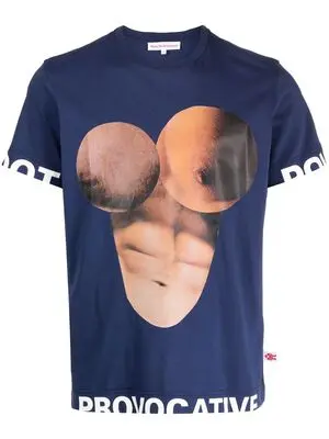 WALTER VAN BEIRENDONCK Body Print Cotton T-shirt
