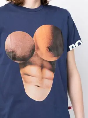 WALTER VAN BEIRENDONCK Body Print Cotton T-shirt