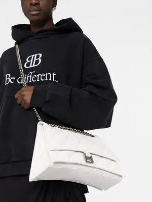 Balenciaga Crush Quilted Shoulder Bag
