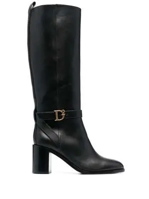 Dsquared2 Logo-buckle Leather Boots