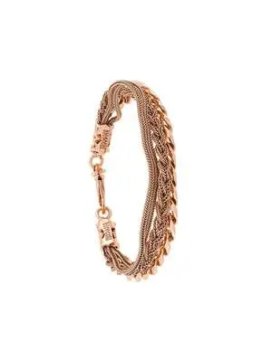Emanuele Bicocchi Braid And Chain Bracelet - Pink