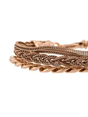 Emanuele Bicocchi Braid And Chain Bracelet