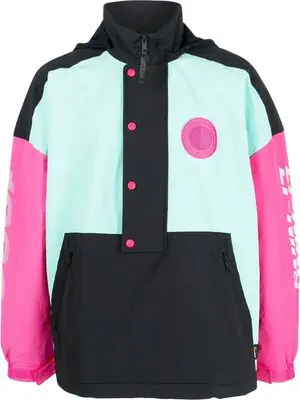 LI-NING Logo Print Hooded Jacket - Black