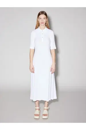 Rosetta Getty Mercerized Cotton Jersey Polo Dress