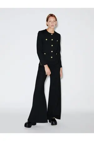 Rosetta Getty Button Crewneck Jacket
