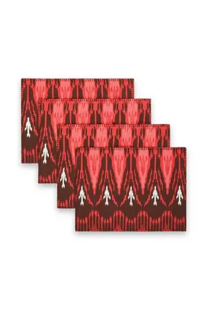 Figue Placemats Set Of 4 - Coral